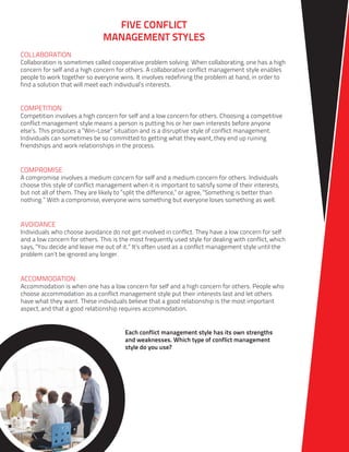 Resolving conflict | PDF