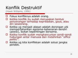 Interpersonal Skill, Resolving Conflicts | PPT