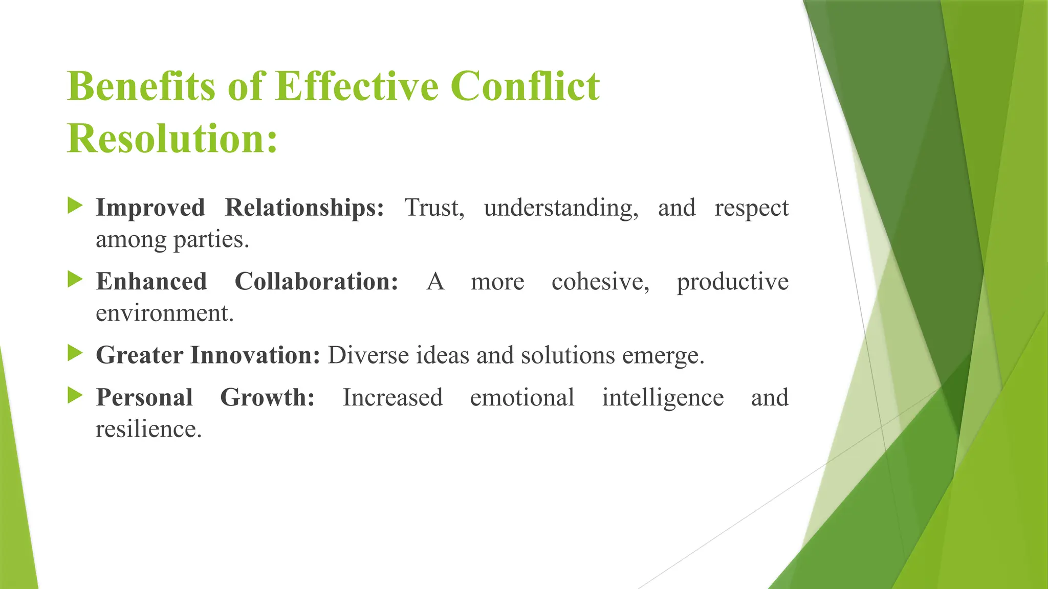 Resolving Conflicts.pptx for business administration | PPTX