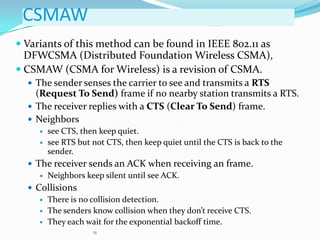 Resolving data collision in csma via protocols | PPTX | Computer Networking | Computing