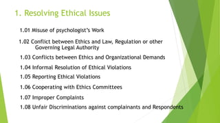 Standard for Resolving ethical issues | PPTX