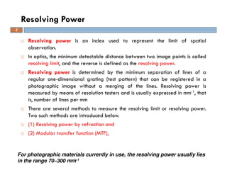 Resolving filter grating etc | PDF