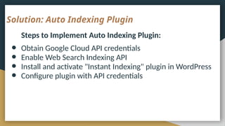 Resolving Indexing Issue for GreenTech.pptx