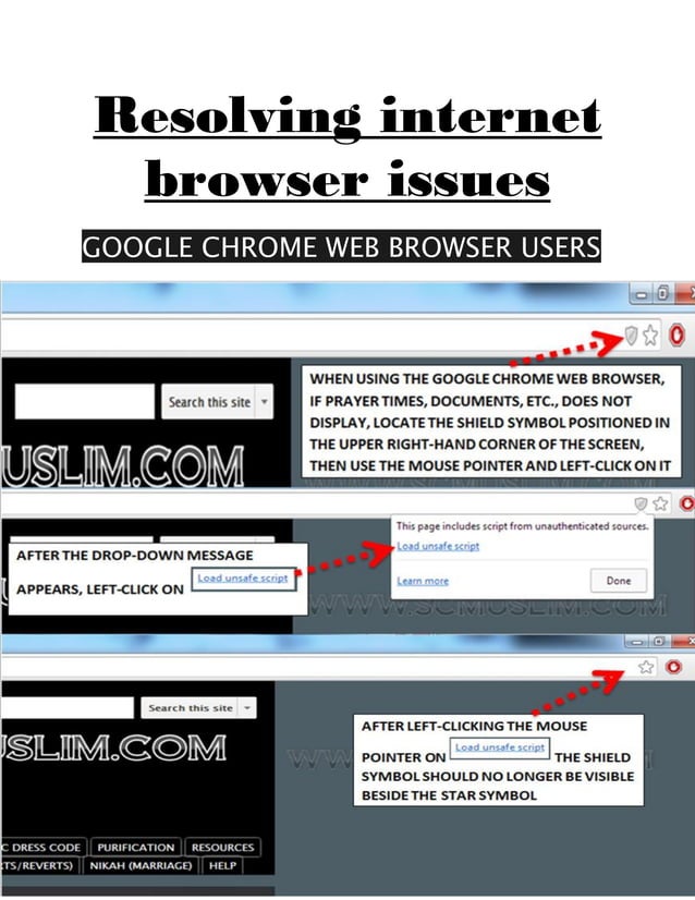 Resolving internet browser issues | PDF