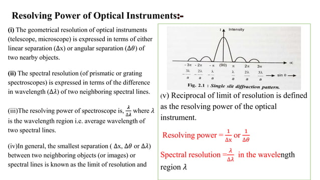 Resolving Power.pptx | Physics | Science
