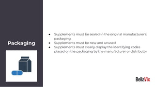 Resolving Suspended and restricted listings in supplement category | PDF