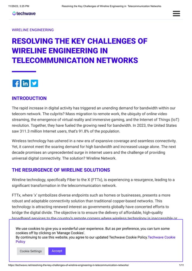 Resolving the Key Challenges of Wireline Engineering in Telecommunication Networks.pdf