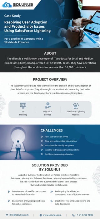 Resolving user adoption and productivity issues using salesforce lightning (case study) | PDF