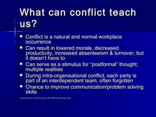 Exploring Workplace Conflict | PPT