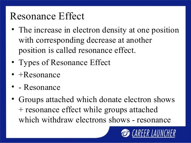 Resonance ,inductive effect -----(Organic )