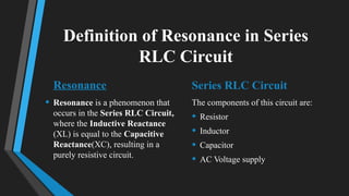 RESONANCE in electrical engineering students | PPT