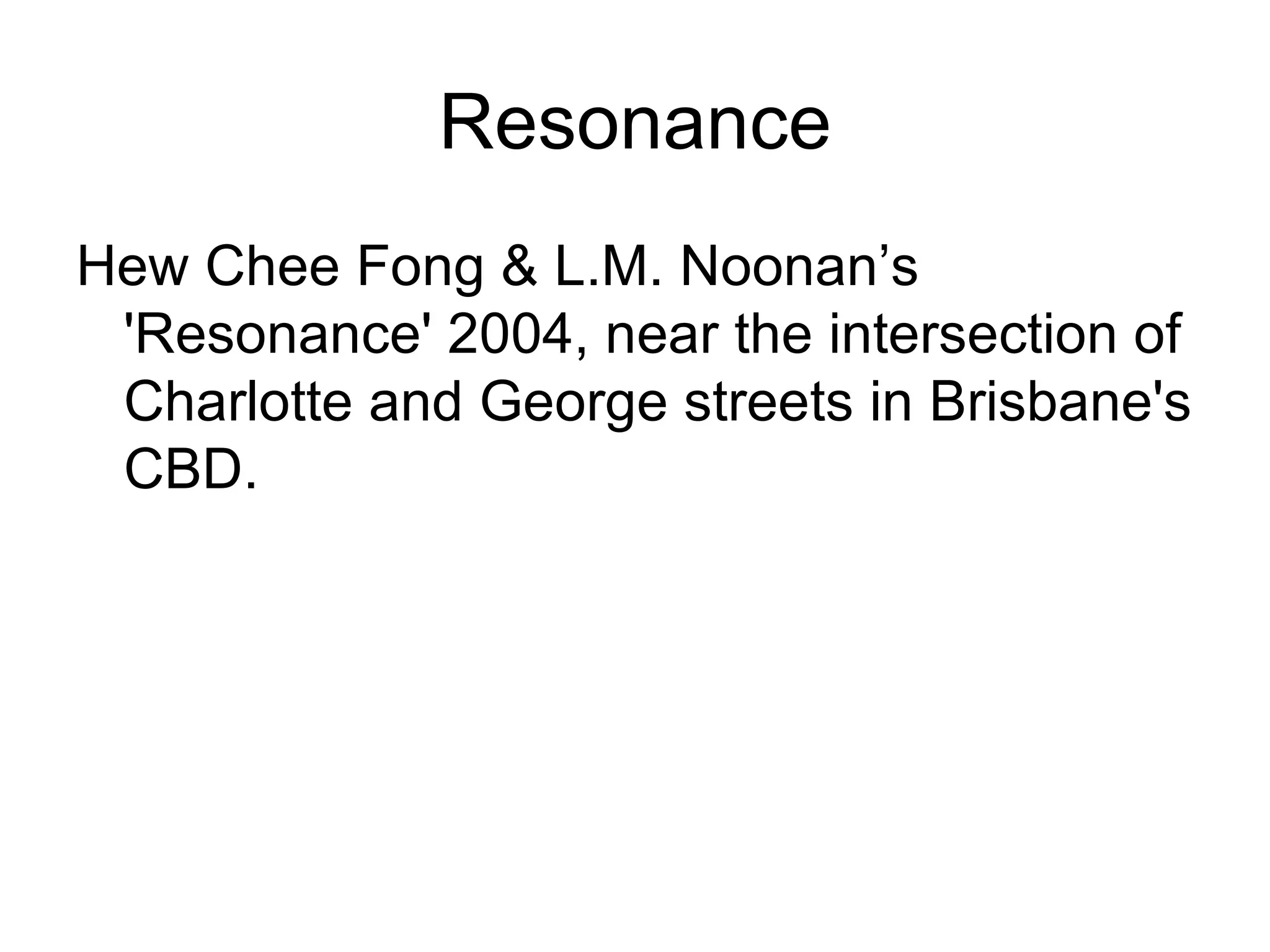 'Resonance' | PPT