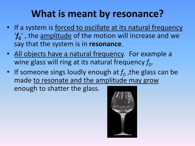 Resonance and natural frequency, uses and precautions nis | PPTX ...