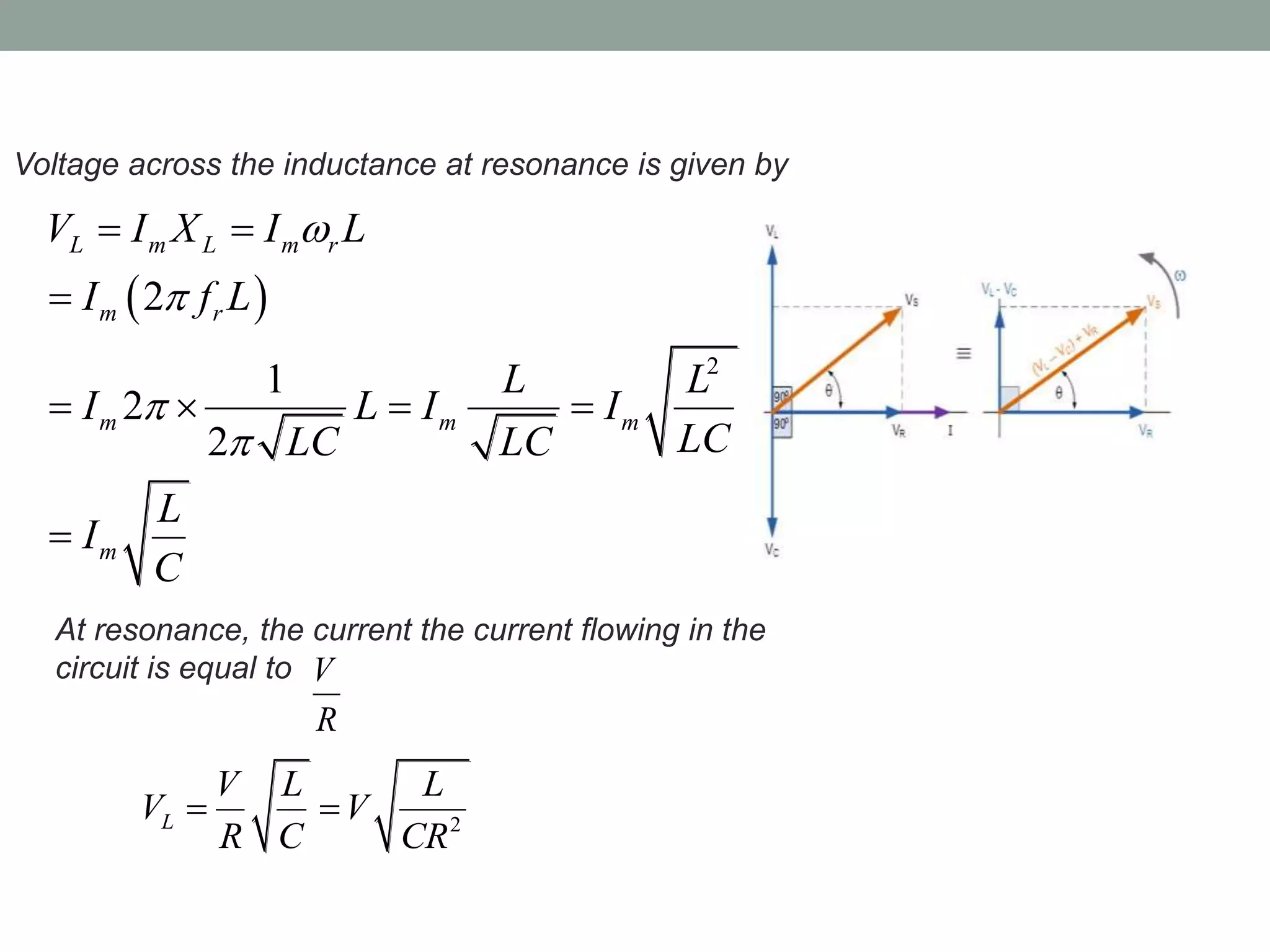 Resonance in R-L-C circuit | PPTX
