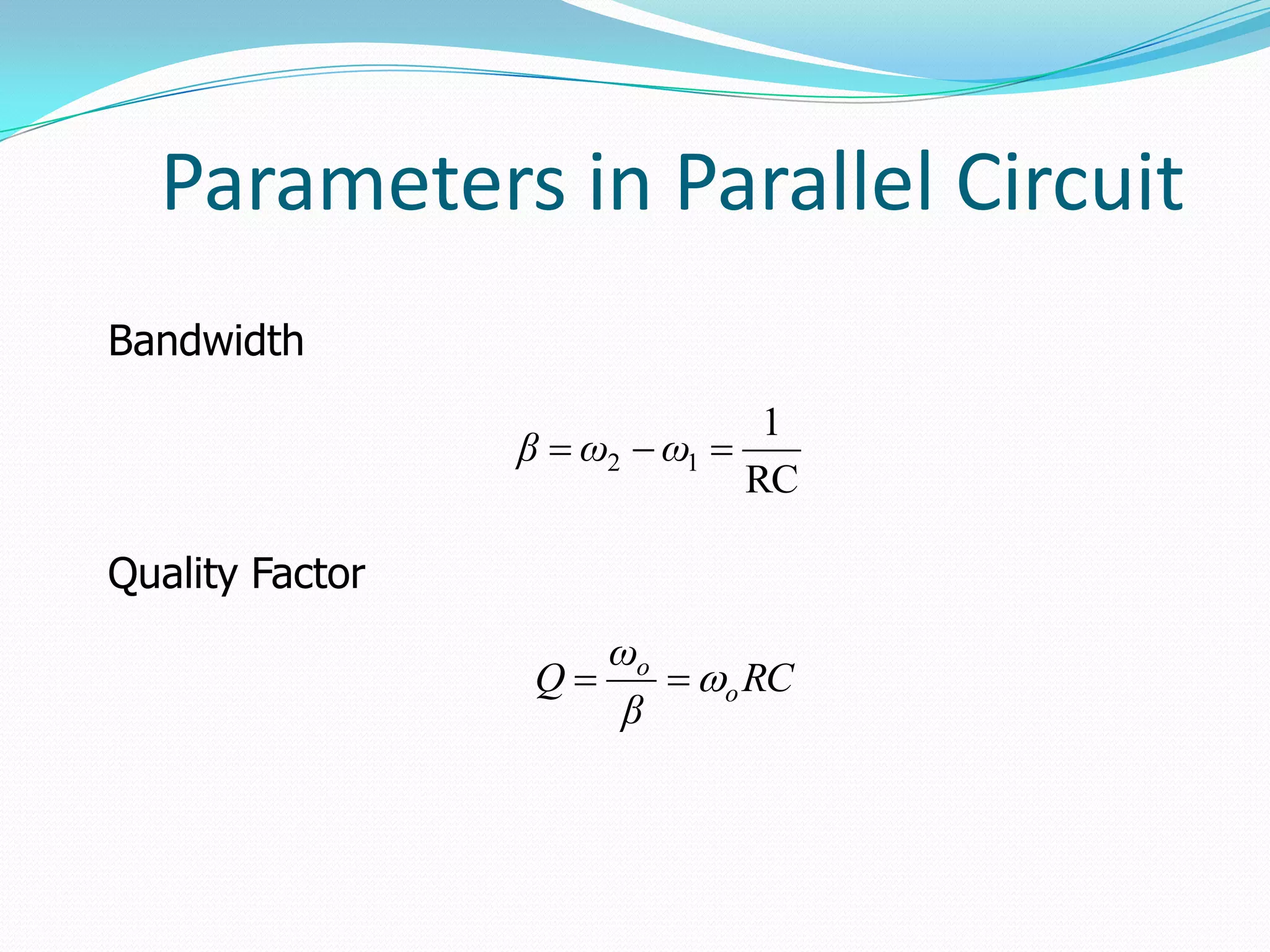 Resonance in series and parallel circuits | PPTX