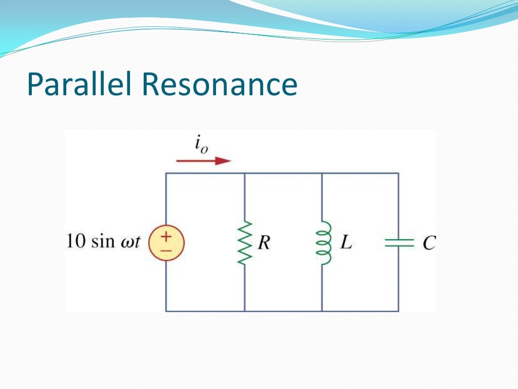 Resonance In Series And Parallel Circuits