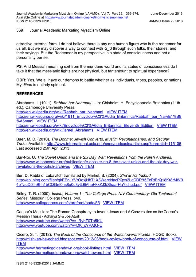 Prof. Dr. Paul Silva, Editor-in-Chief, JAMMO, Talks to Adjunct Prof. Olen D. Rush, on Resonance ...