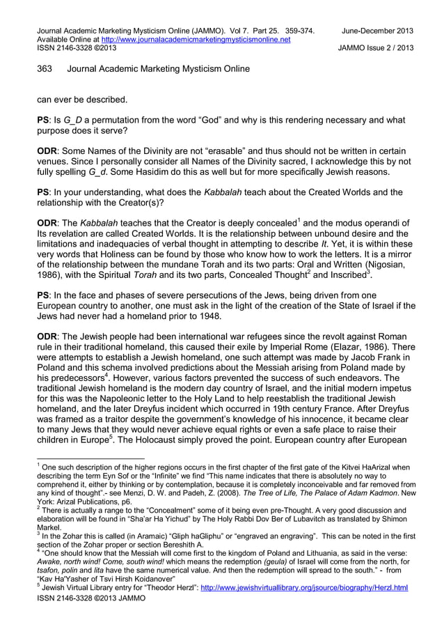 Prof. Dr. Paul Silva, Editor-in-Chief, JAMMO, Talks to Adjunct Prof. Olen D. Rush, on Resonance ...