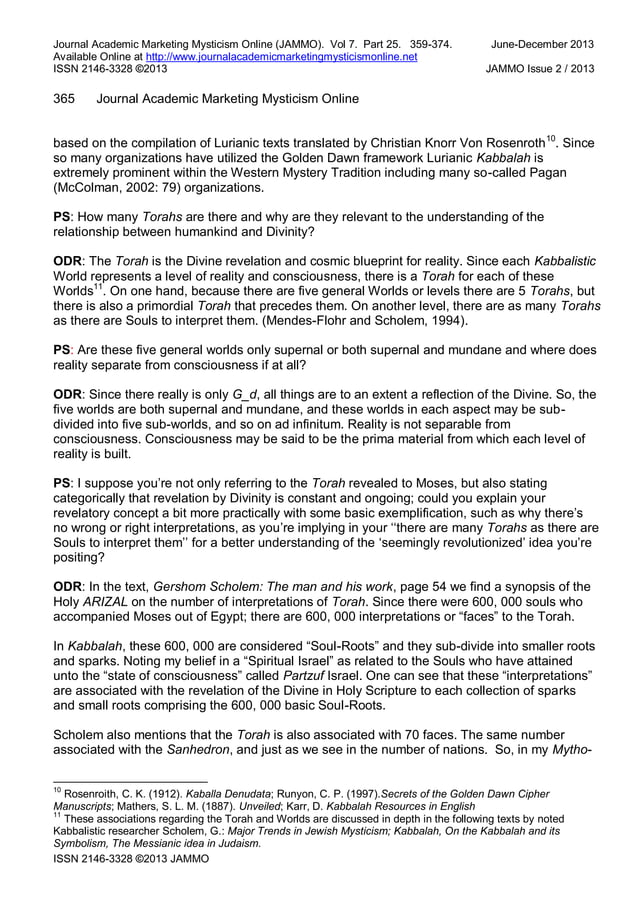 Prof. Dr. Paul Silva, Editor-in-Chief, JAMMO, Talks to Adjunct Prof. Olen D. Rush, on Resonance ...