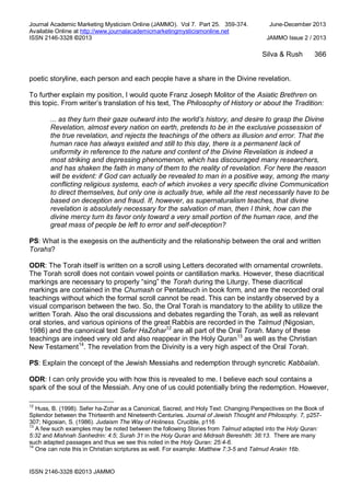 Prof. Dr. Paul Silva, Editor-in-Chief, JAMMO, Talks to Adjunct Prof. Olen D. Rush, on Resonance ...