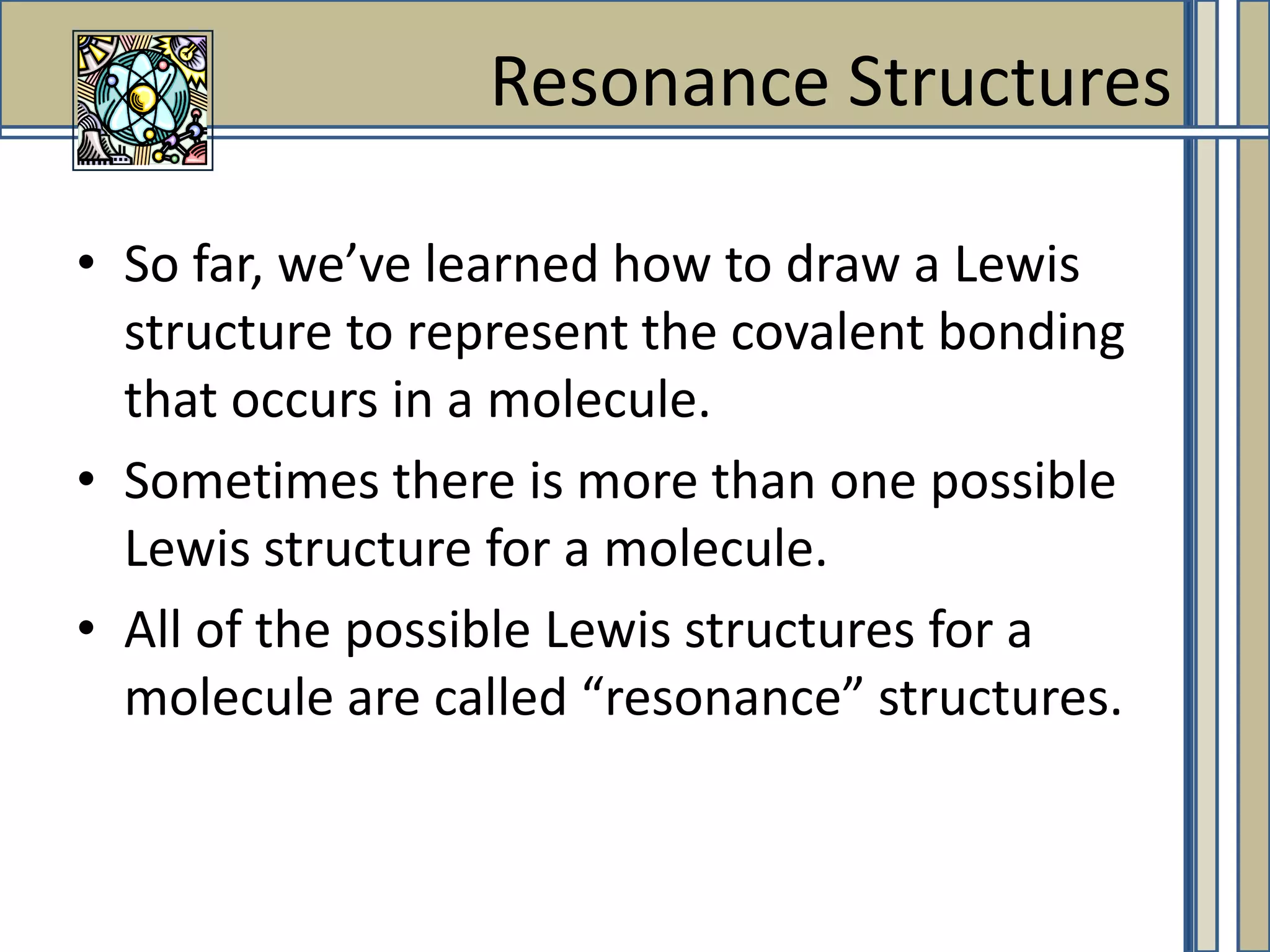 Resonance Structures Ac | PPTX | Chemistry | Science