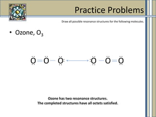Resonance Structures Ac | PPTX | Chemistry | Science