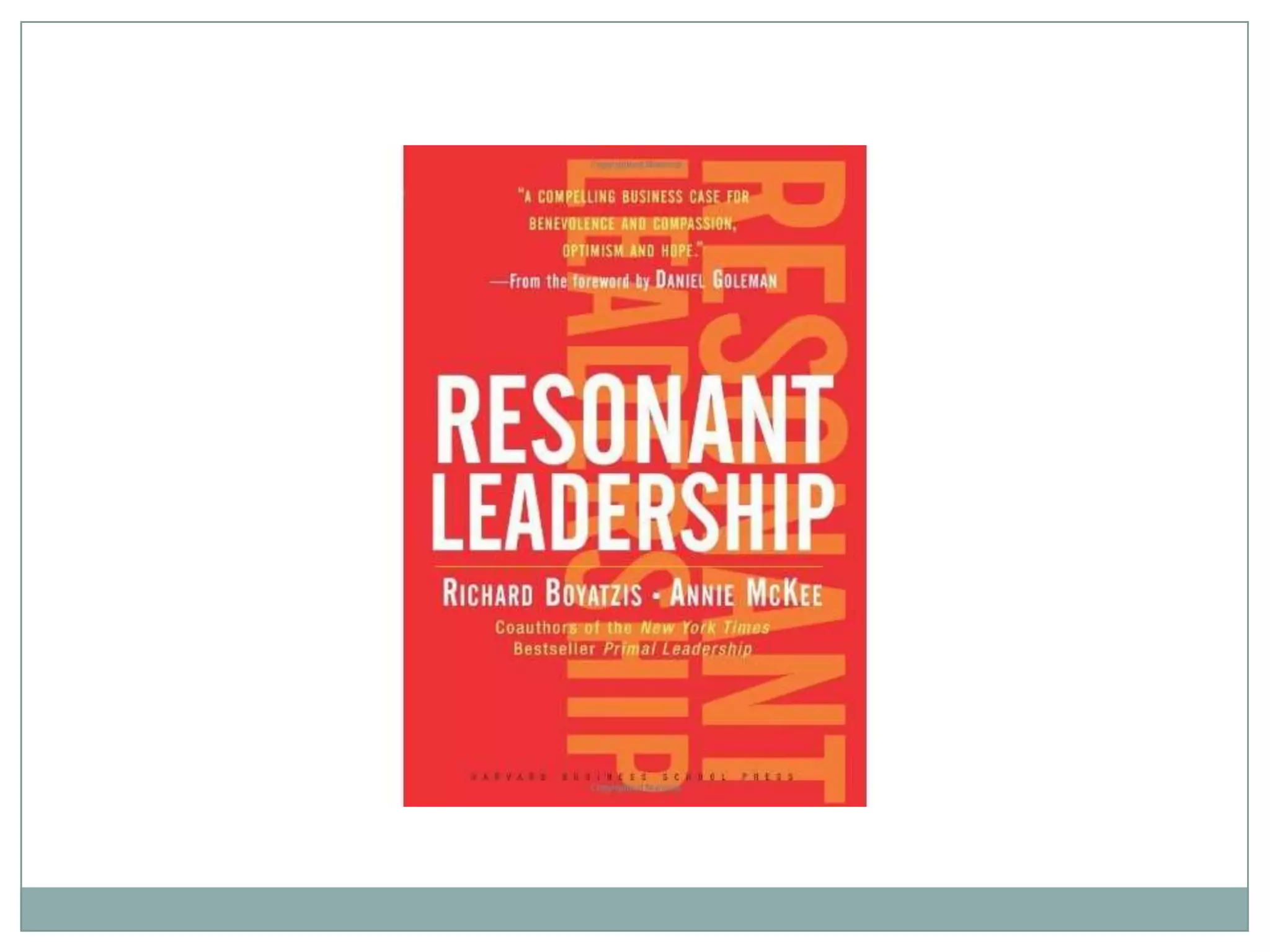 Resonant leadership | PPTX