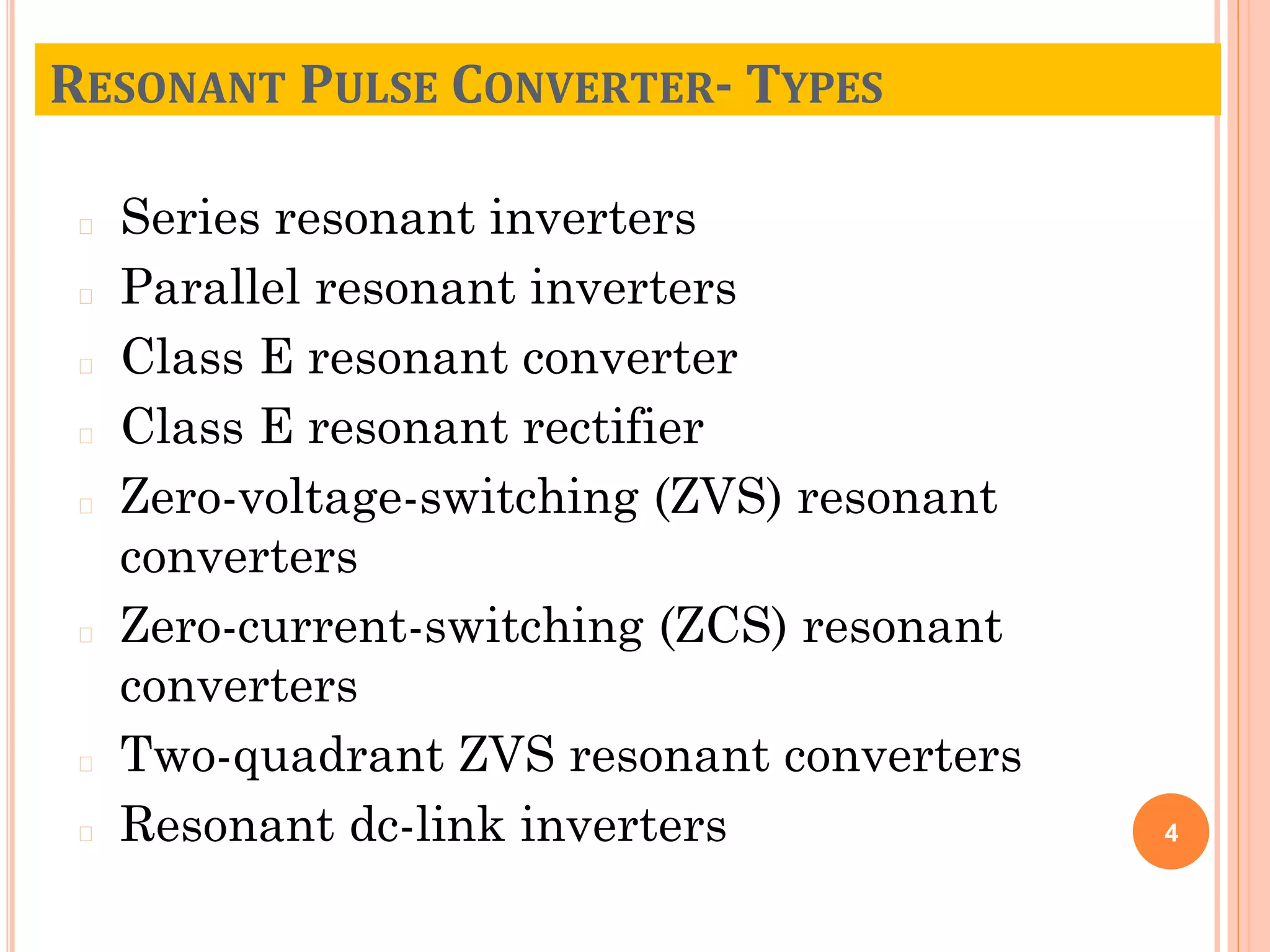Resonant Inverters | PPTX