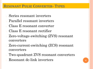 Resonant Inverters | PPTX
