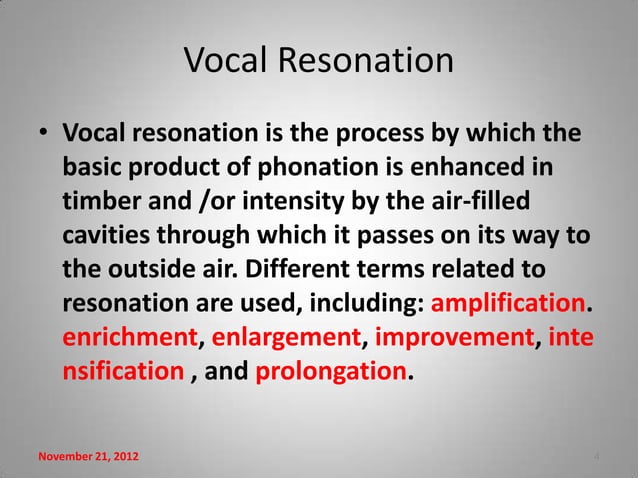Resonators | PPTX | Ear, Nose and Throat Conditions | Diseases and Conditions