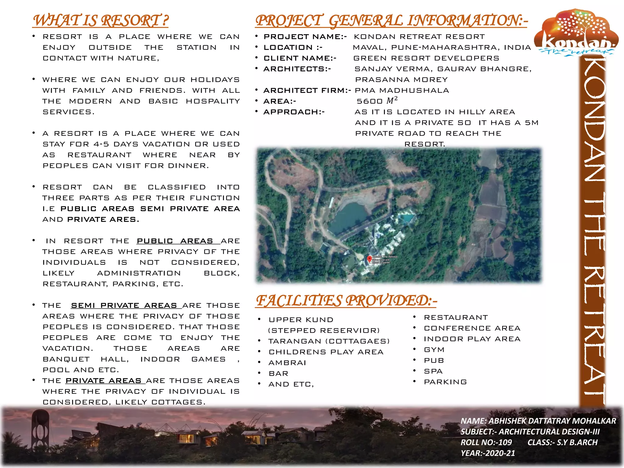 Kondan Retreat Resort Pune case study | PDF