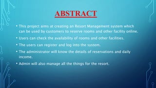 Resort management system | PPTX