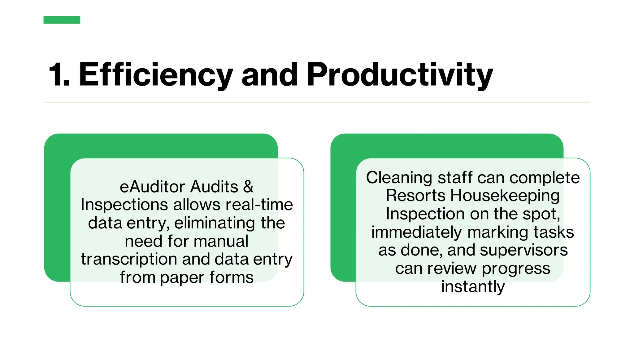 Resorts Housekeeping Inspection eAuditor Audits & Inspections | PPT