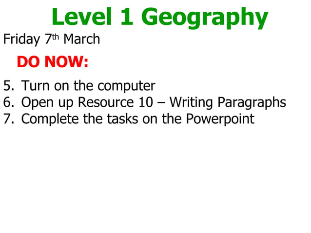 Resource 10 - Significance Writing Paragraphs | PPT