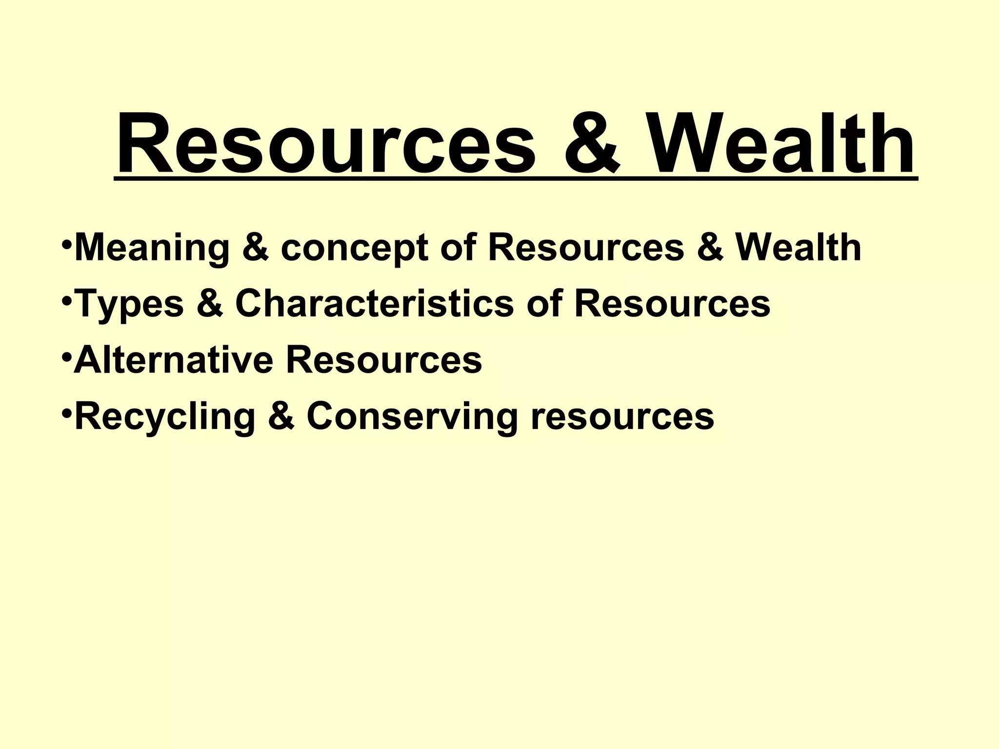 Resource, Geography | PPT