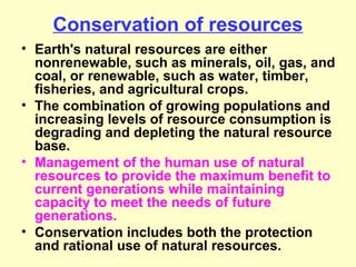 Resource, Geography | PPT | Geology | Science