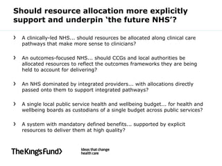 David Buck on improving the allocation of health resources in England ...