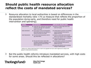 David Buck on improving the allocation of health resources in England ...