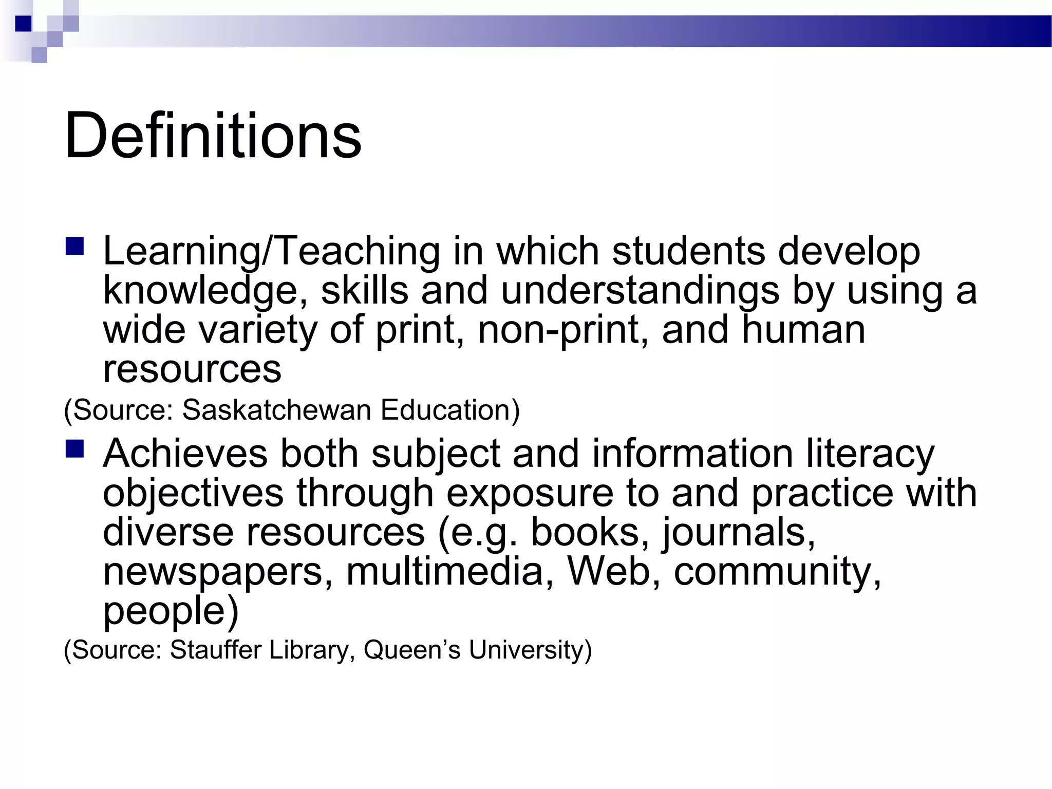 Resource based learning | PPT