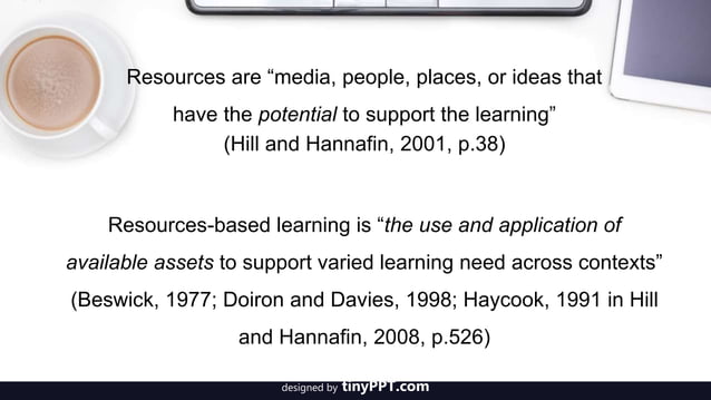 Resource based learning | PPTX | Education