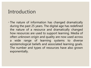 Resource based learning 2 | PPTX | Education