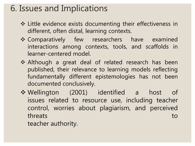 Resource based learning 2 | PPTX | Education
