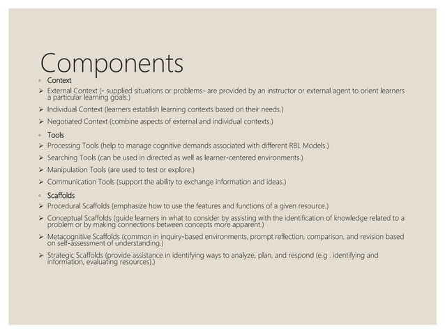 Resource based learning 2 | PPTX | Education