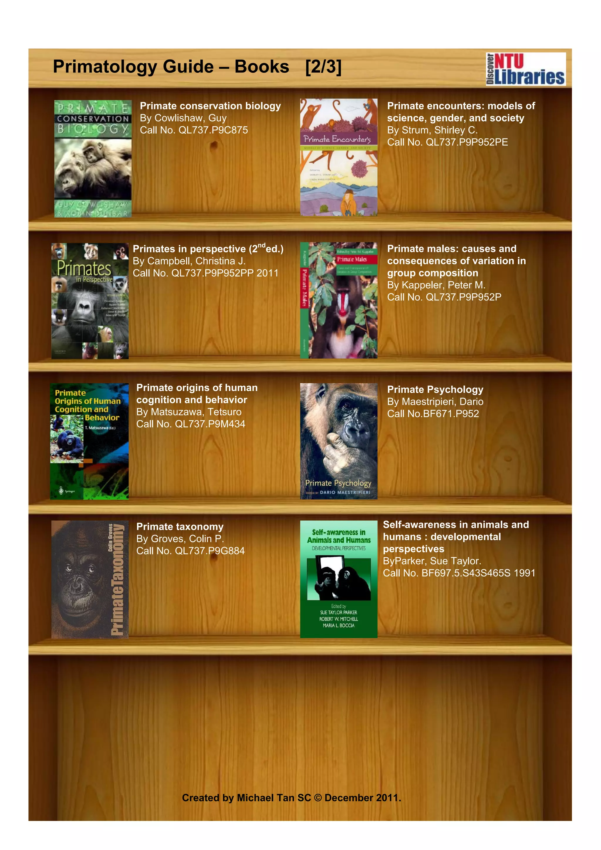 Resource guide-on-primatology | PDF