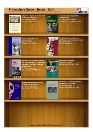 Resource guide-on-primatology | PDF