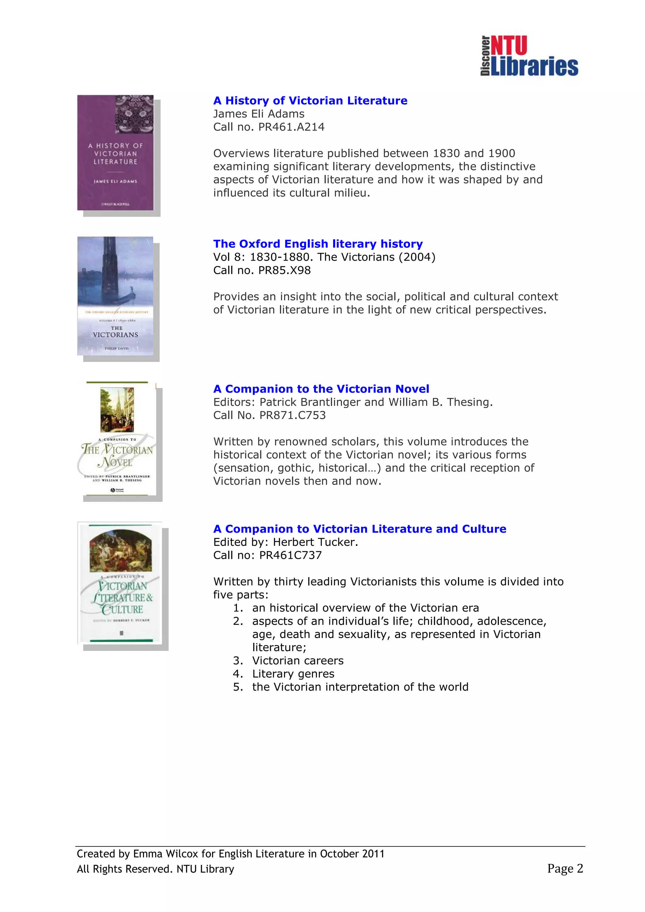 Resource guide-to-victorian-literature | PDF