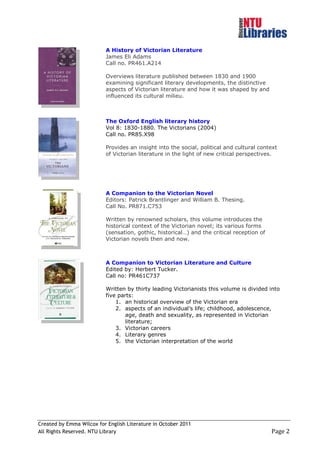 Resource guide-to-victorian-literature | PDF