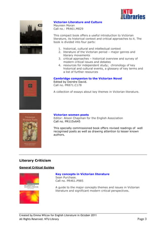 Resource guide-to-victorian-literature | PDF