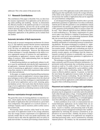 Resource Overbooking and Application Proﬁling in Shared ... | PDF