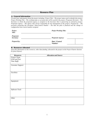 Resource plan-template-1.2 | DOC